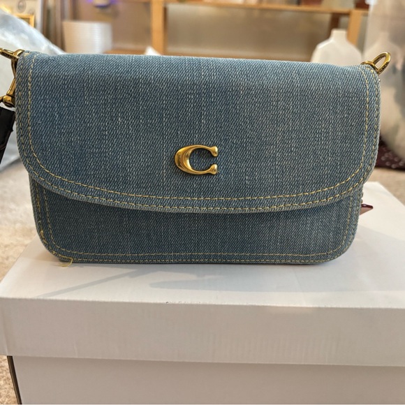 Coach | Bags | Coach Blue Denim Crossbody Bag | Poshmark